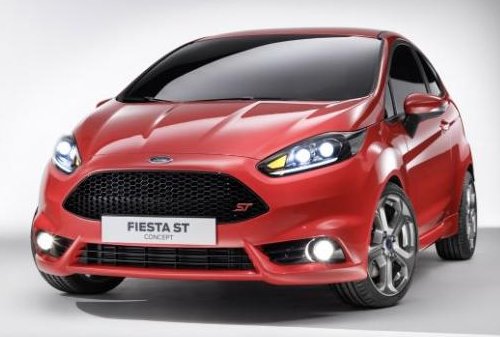 A closer look at the front end of the new Ford Fiesta ST Concept ...